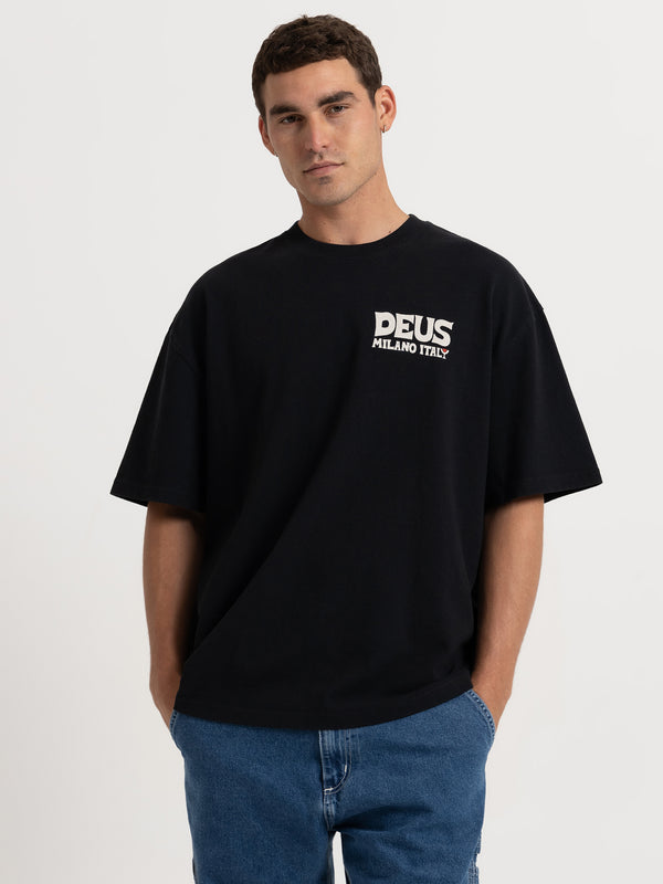 Deus Boxed T-Shirt Black | Glue Store
