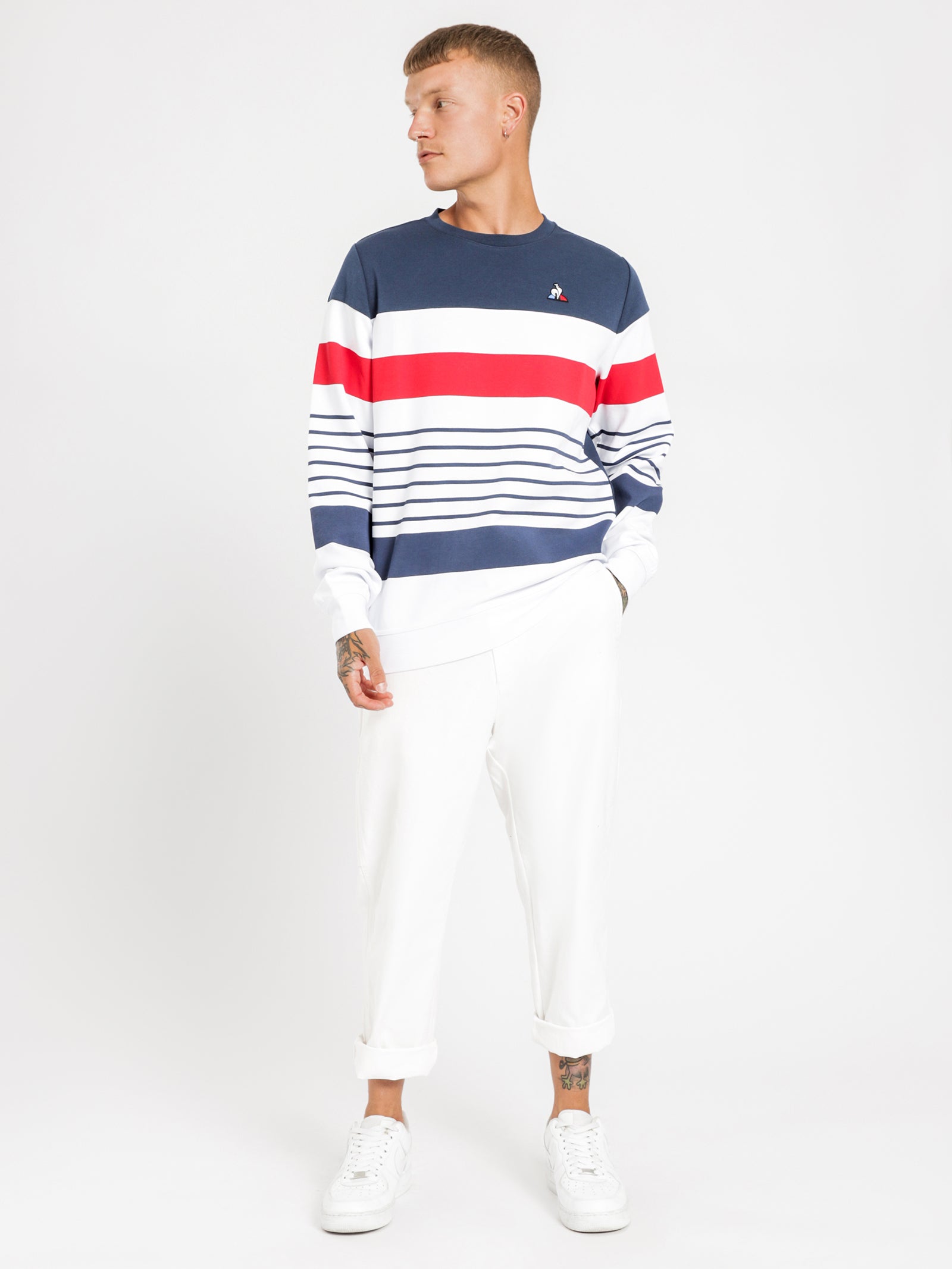 Le Coq Sportif Marcel Pullover Sweater Dress Blues