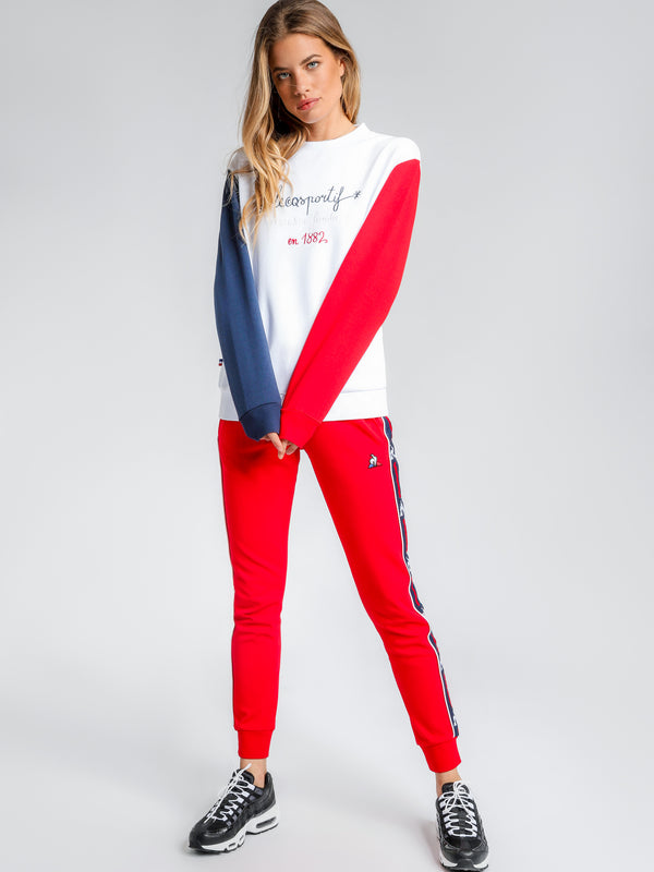 Le coq sportif Nadine Track Pants in Red Rouge | Glue Store