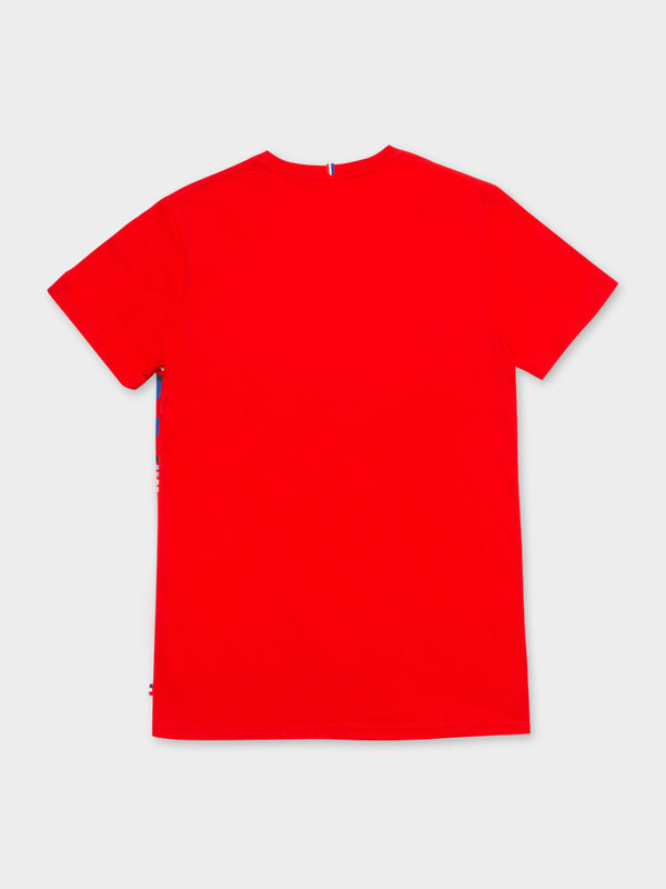 Le Coq Sportif Meras T-Shirt Rouge Red | Glue Store