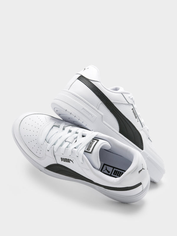 Puma Mens CA Pro Classic Sneakers in White & Black | Glue Store