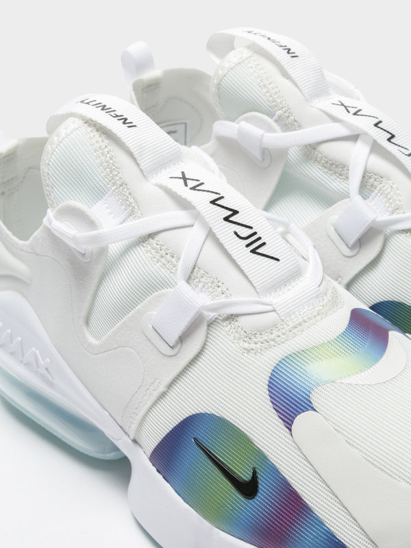 Nike Mens Air Max Infinity Sneakers White/Black | Glue Store