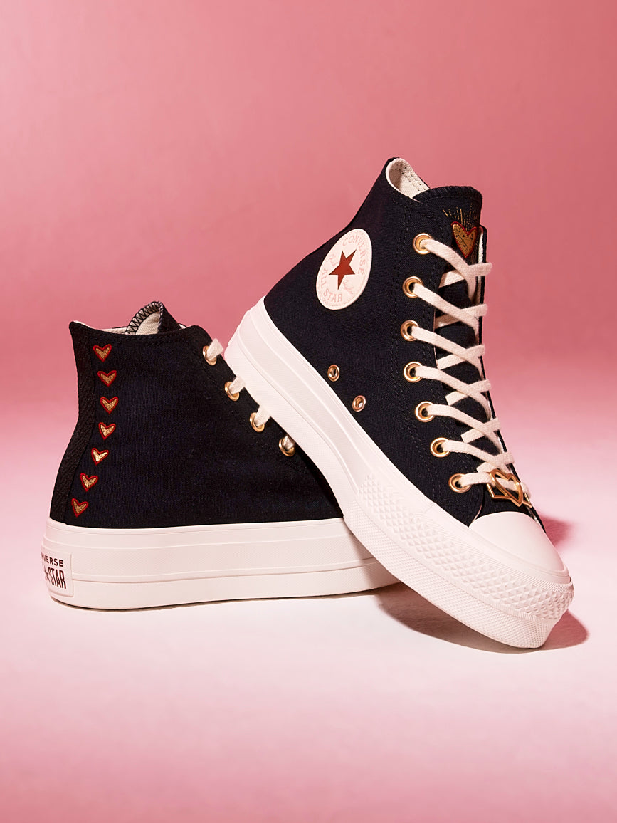 Womens Valentines Day Chuck Taylor All Star Lift High-Top Platform