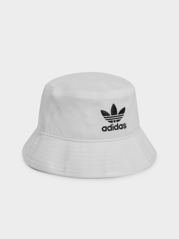 Adidas Trefoil Bucket Hat in White White | Glue Store