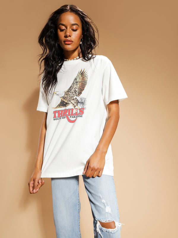 Thrills Victory Merch T-Shirt White | Glue Store