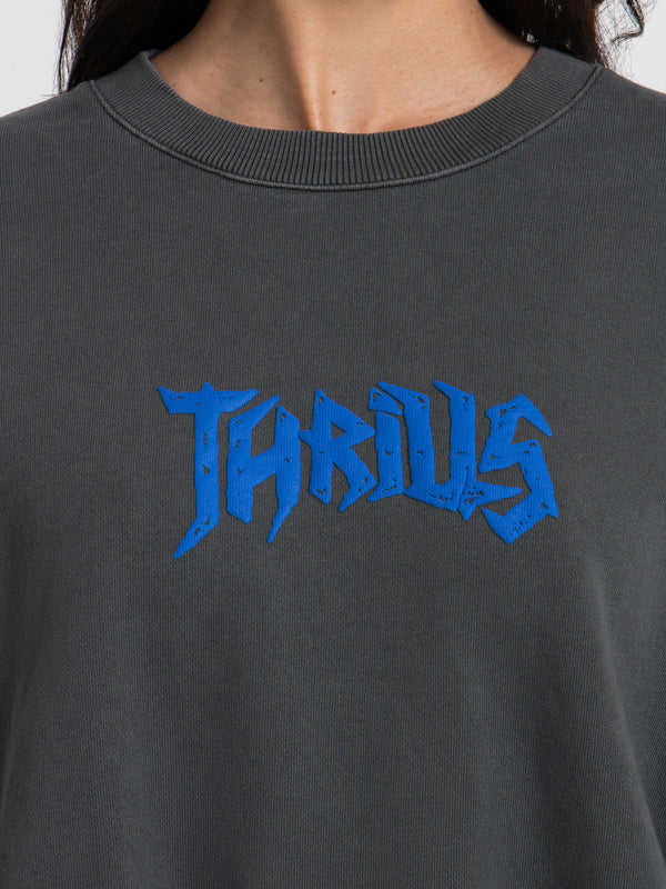 Thrills Fallout Super Slouch Crew Merch Blac | Glue Store
