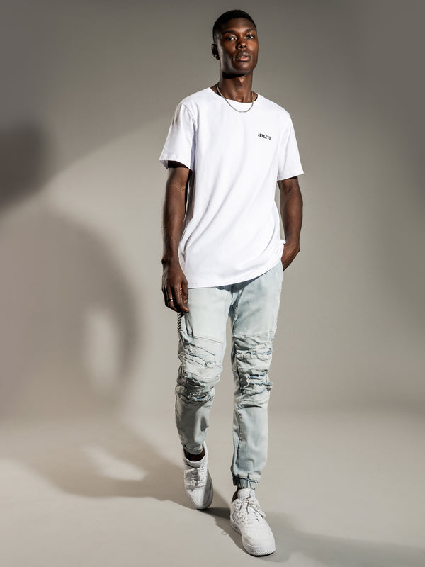 Henleys Brax Signature Loose T-Shirt White | Glue Store