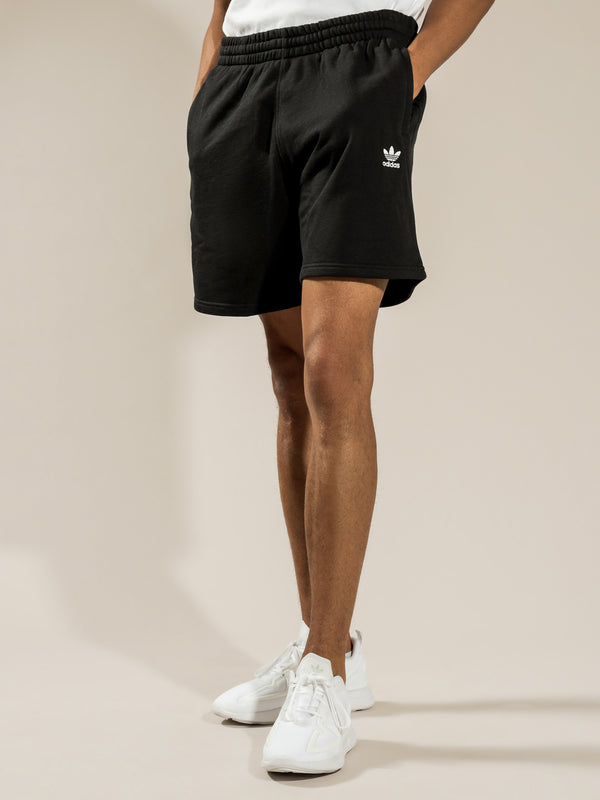 Adidas Essentail Shorts in Black Black | Glue Store
