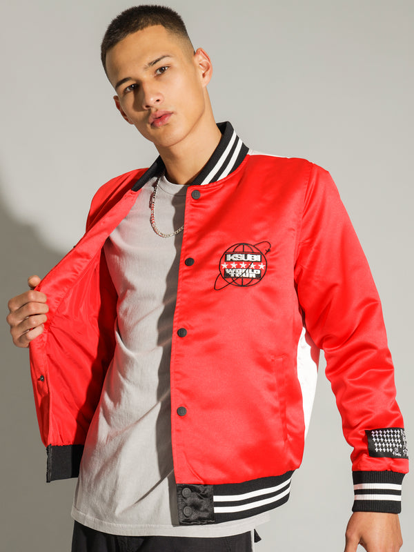 Ksubi World Tour Jacket Red | Glue Store