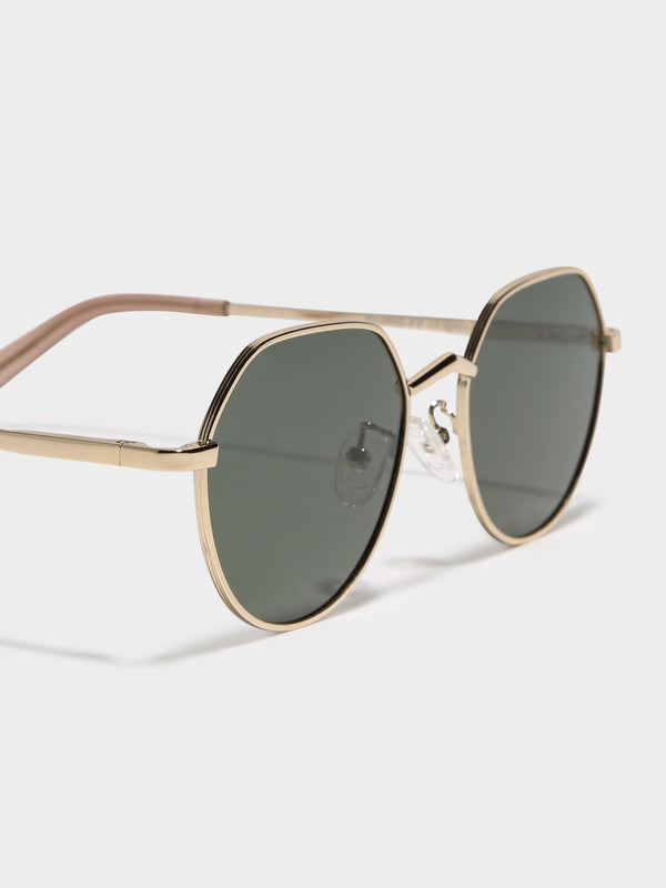 Le Specs New Fangle Sunglasses Gold | Glue Store