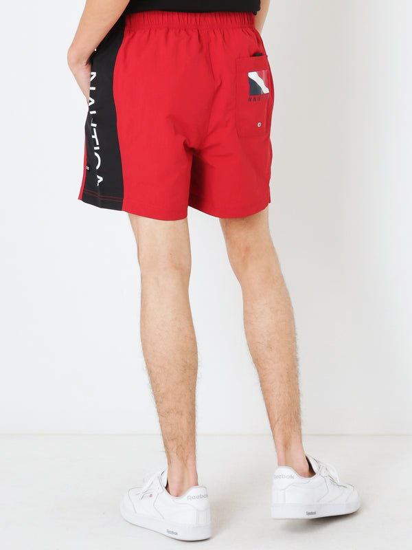 Side Panel Shorts in Red - Glue Store