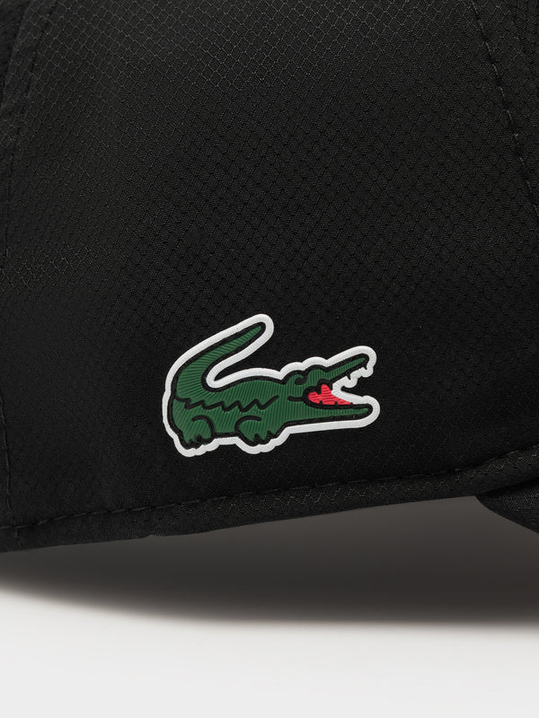 Lacoste Basic Sport Dry Fit Cap in Black Black | Glue Store