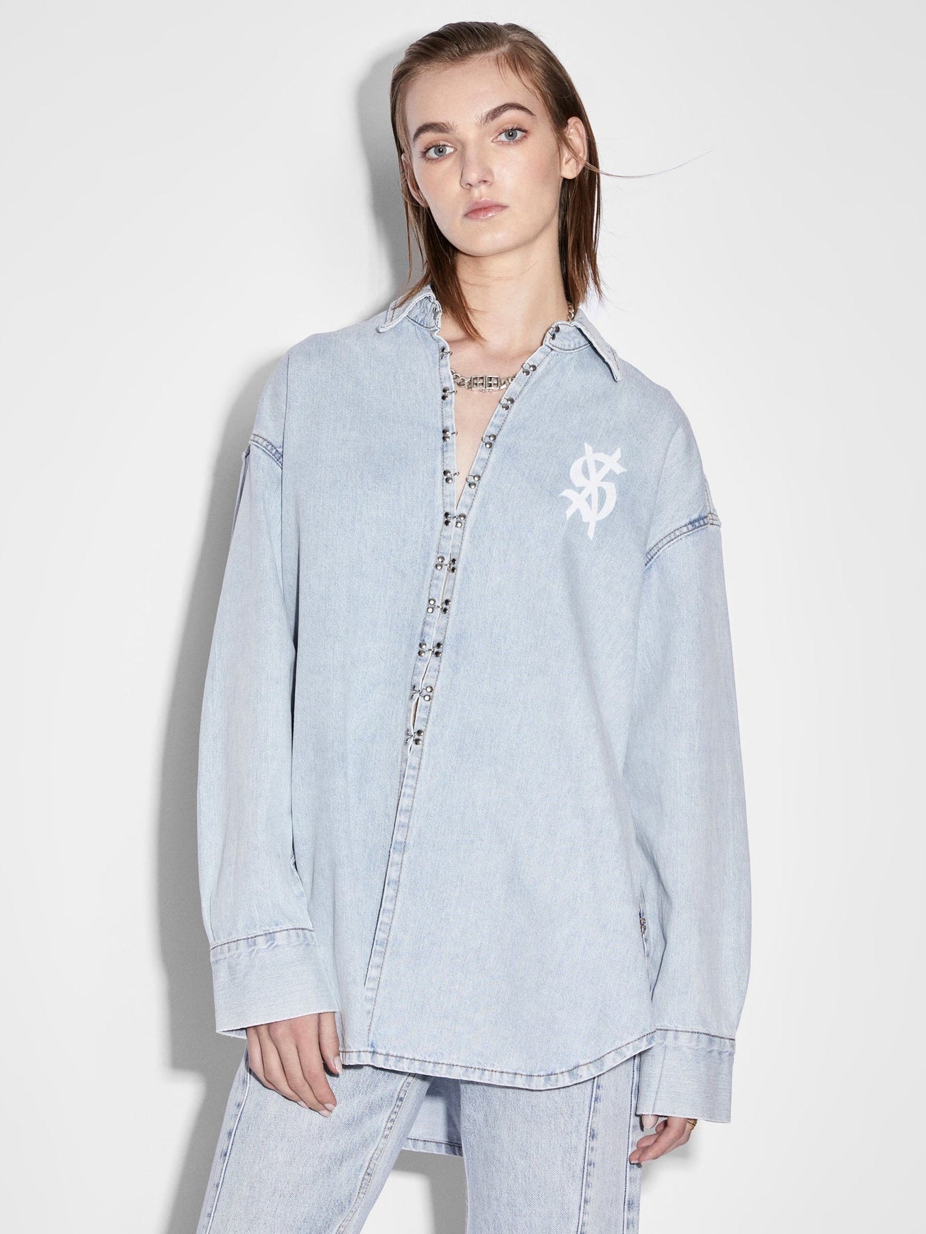 Undone Muse Shirt in Denim - Glue Store