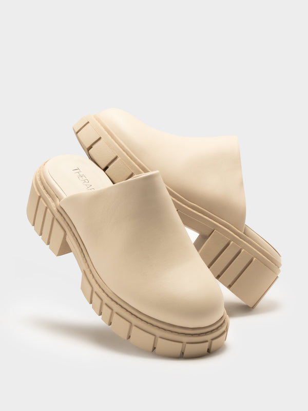 Therapy Platform Mule Strike Back Beige | Glue Store