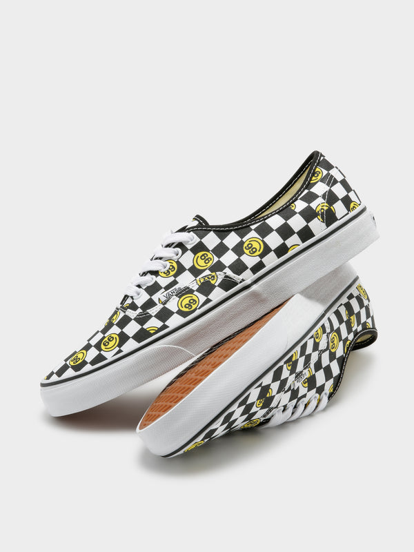 Vans Unisex Authentic Smiley Sneakers Black/White