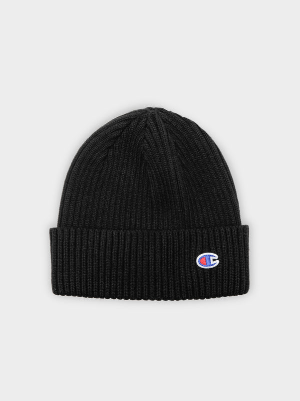 Champion Small C Beanie Black | Glue Store