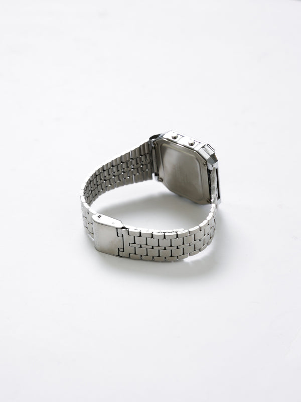 Casio Metal Digital World Time Watch Silver | Glue Store