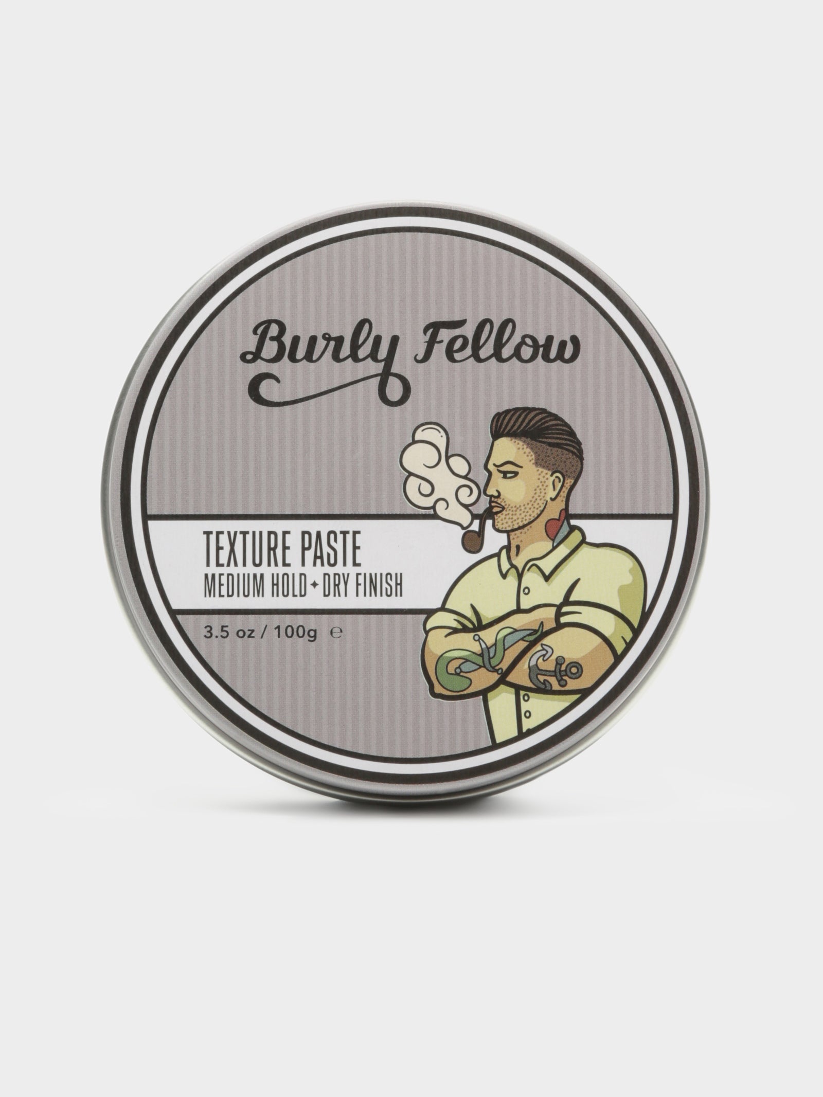 Burly Fellow Mens Medium-Hold Dry-Finish Texture Paste