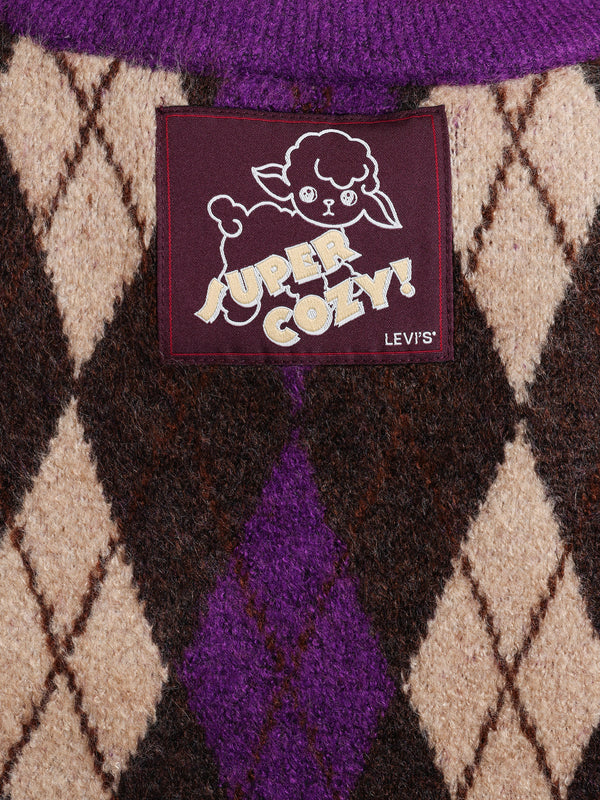 Levis Deja Vu Sweater Vest in Purple Plum | Glue Store