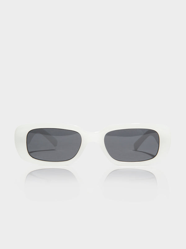 Reality eyewear XRAY Spex Rectangle Sunglasses in White | Glue Store