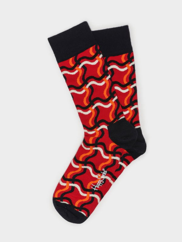 Happy Socks Squiggly Sock | Glue Store
